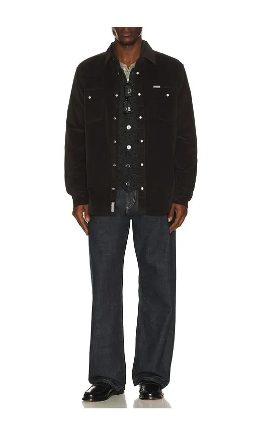 SENDERO PROVISIONS CO. The Wyatt Pearl Snap Shirt - Charcoal