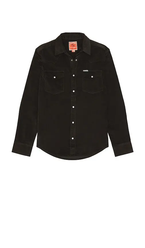 SENDERO PROVISIONS CO. The Wyatt Pearl Snap Shirt - Charcoal