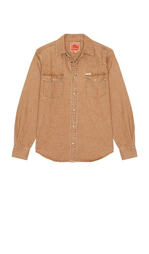 SENDERO PROVISIONS CO. The Wyatt Pearl Snap Shirt In Brown