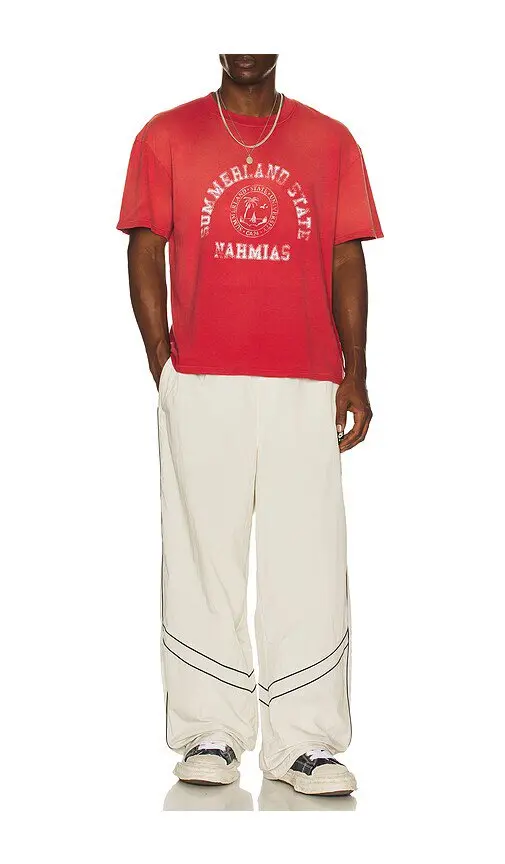 NAHMIAS Summerland State Boxy Tee In Red