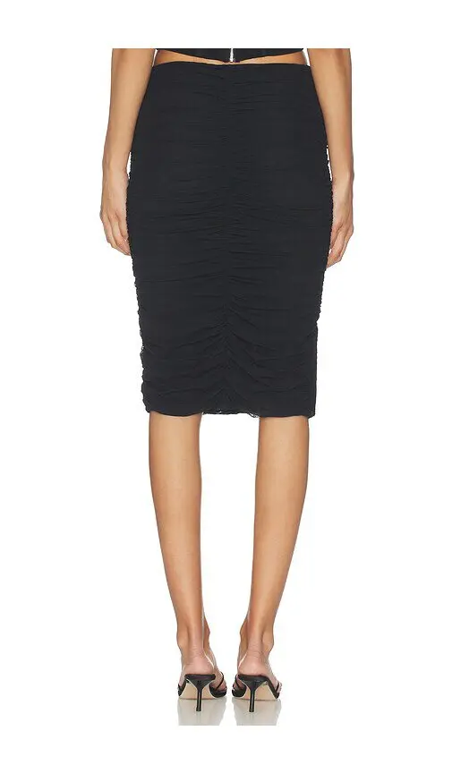 L'Agence Isodora Mesh Midi Skirt