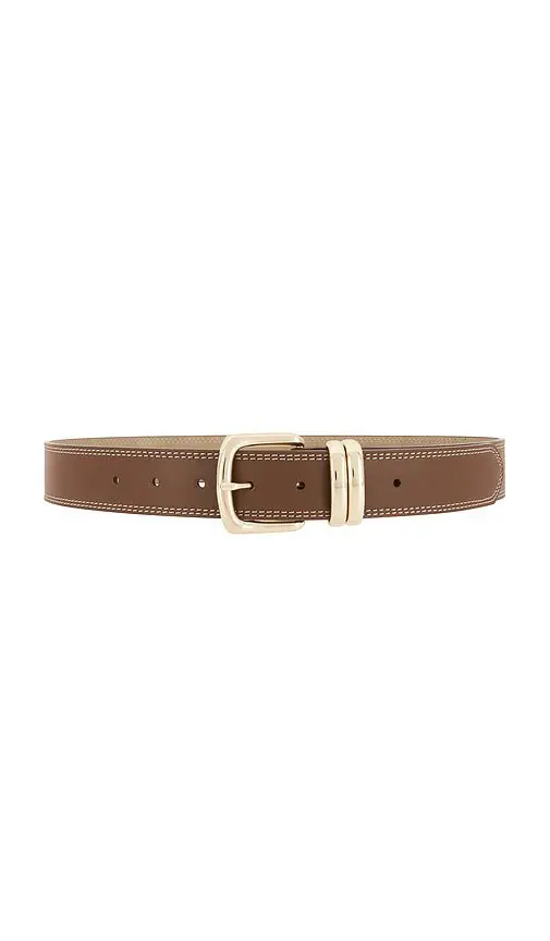 PETIT MOMENTS Madison Belt - Tan & Gold