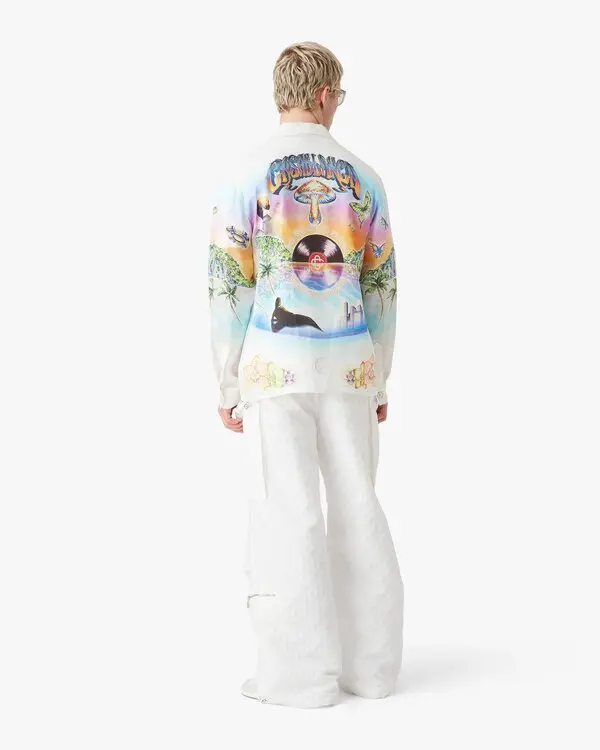 Casablanca Innersense Long Sleeve Linen Shirt