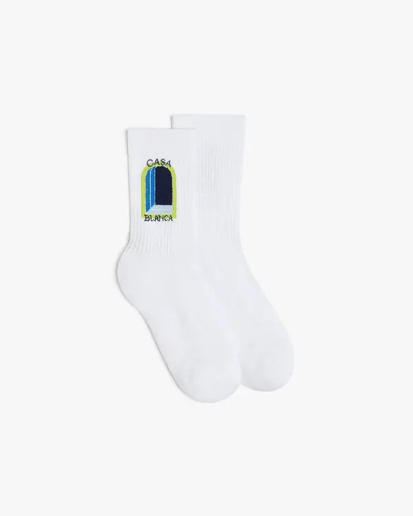 Casablanca Gradient Arch Sports Socks - Blue