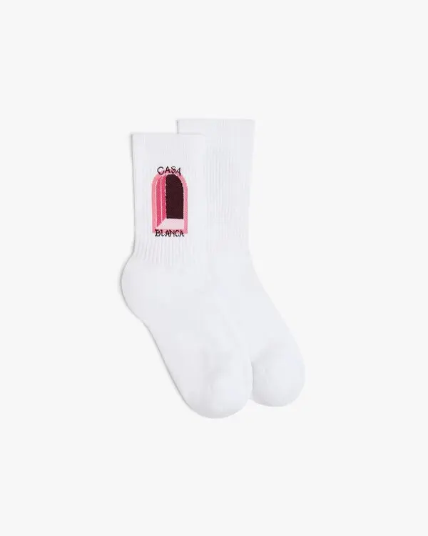 Casablanca Arch Logo Sports Socks - Multicolor