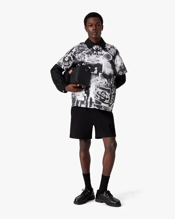Casablanca Rave Collage Short Sleeve Mesh T-shirt - Multicolor