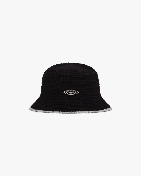 Casablanca Warp Logo Crochet Bucket Hat - Multicolor