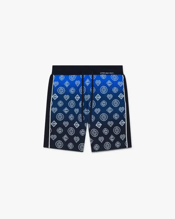 Casablanca Gradient Monogram Knitted Shorts - Multicolor