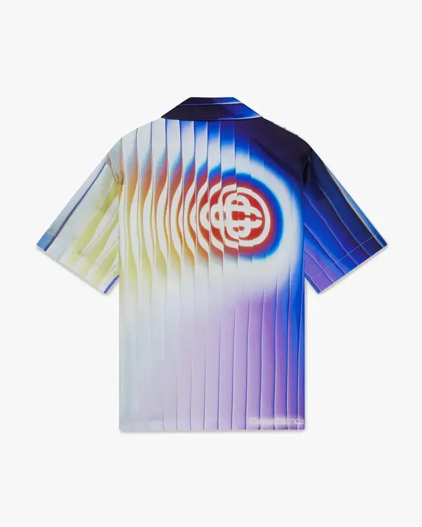 Casablanca Shockwave Short Sleeve Silk Shirt - Multicolor