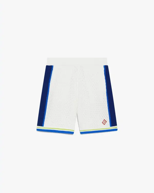 Casablanca Crochet Shorts - Blue