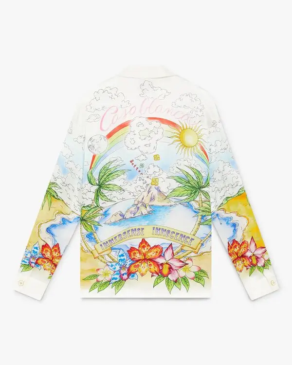 Casablanca Better Days Long Sleeve Silk Shirt