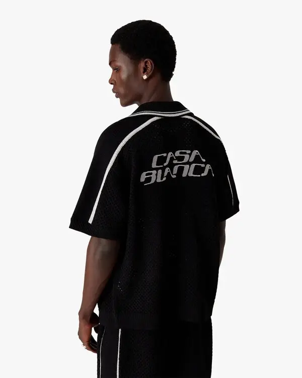 Casablanca Short Sleeve Mesh Shirt