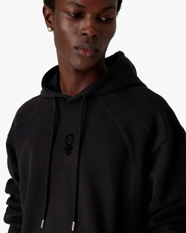 Casablanca Squash Logo Flock Print Hooded Sweatshirt