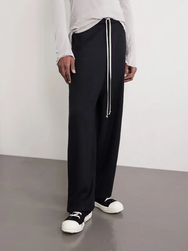 Rick Owens Tapered Boiled-cashmere Sweatpants