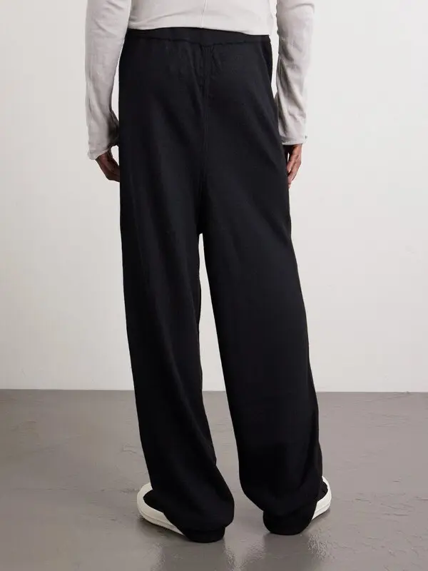 Rick Owens Tapered Boiled-cashmere Sweatpants