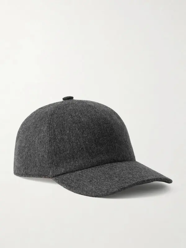 Loro Piana Logo-embroidered Storm System® Baseball Cap - Gray