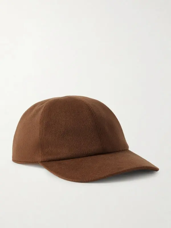 Loro Piana Ivy Cashmere Baseball Cap - Brown
