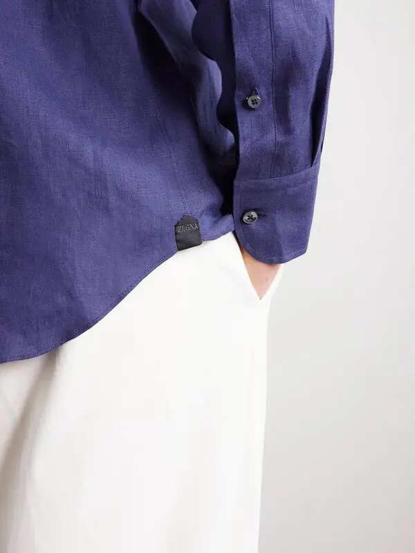 Zegna Oasi Linen Shirt - Blue