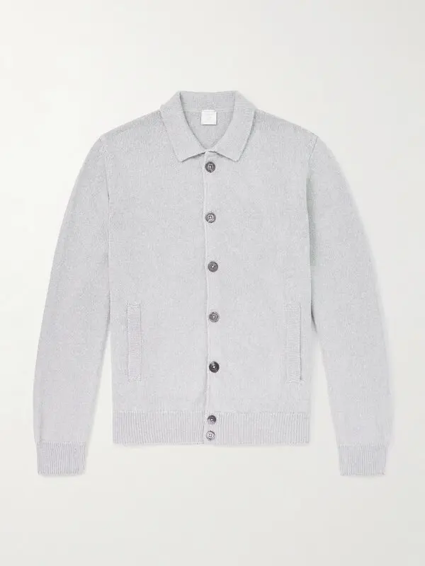 Eleventy Cotton And Silk-blend Cardigan