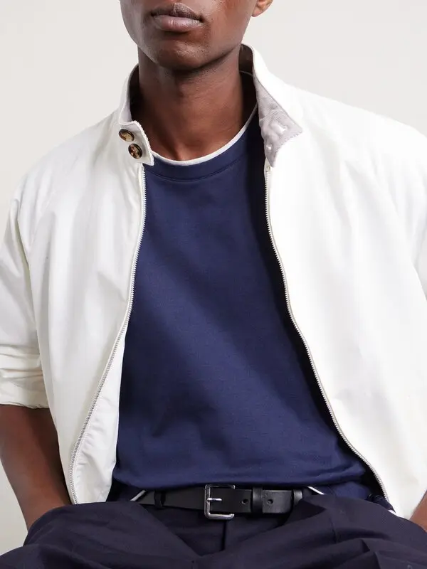 Eleventy Giza Cotton-jersey T-shirt - Blue
