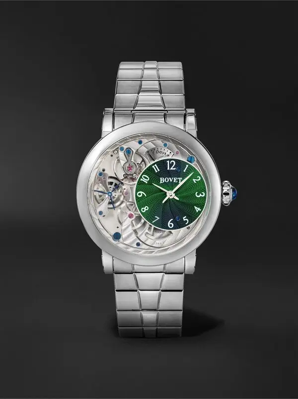 BOVET Récital 12 Hand-wound Titanium Watch - Green