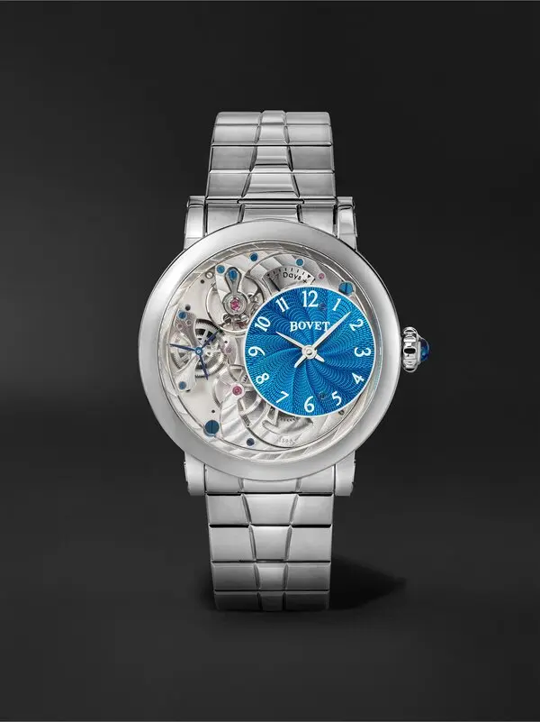 BOVET Récital 12 Hand-wound Titanium Watch - Blue