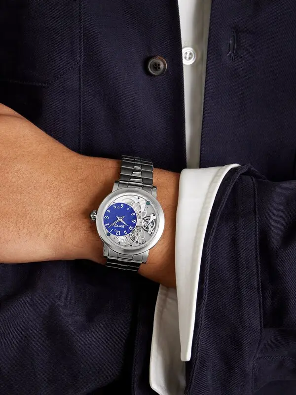 BOVET Récital 12 Hand-wound Titanium Watch - Blue