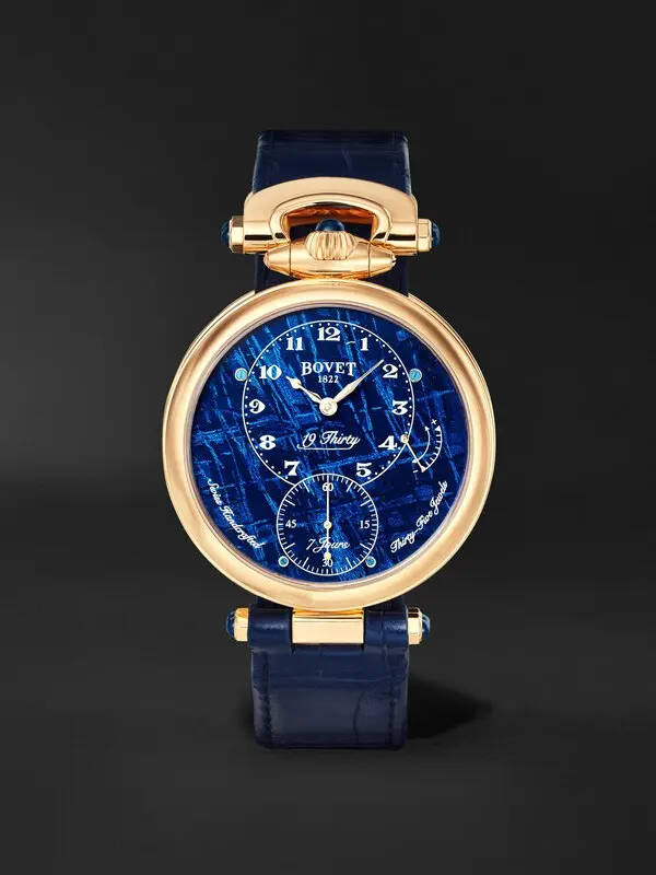 BOVET 19thirty 42mm Hand-wound Watch - Blue