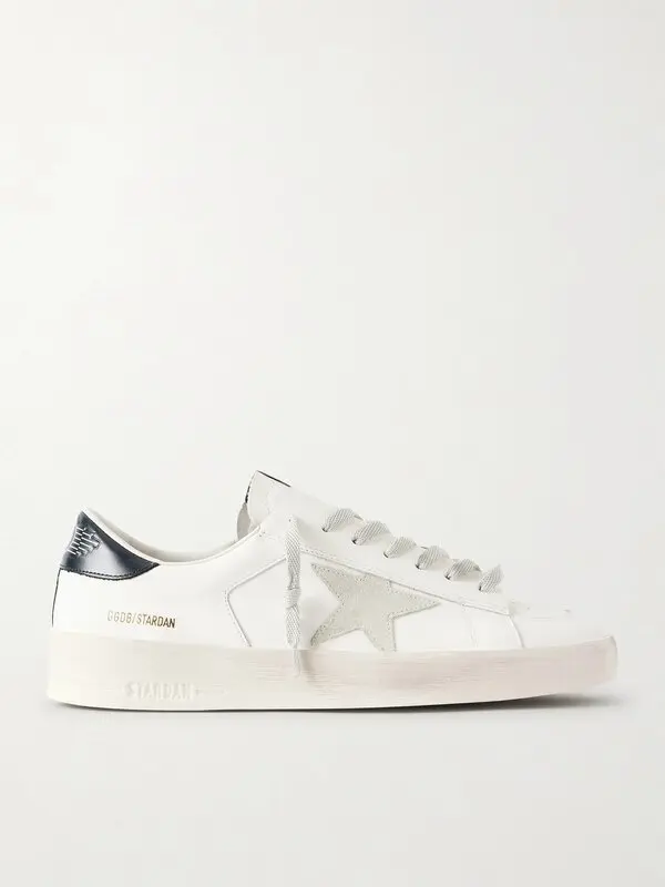 GOLDEN GOOSE Stardan Leather Sneakers - White