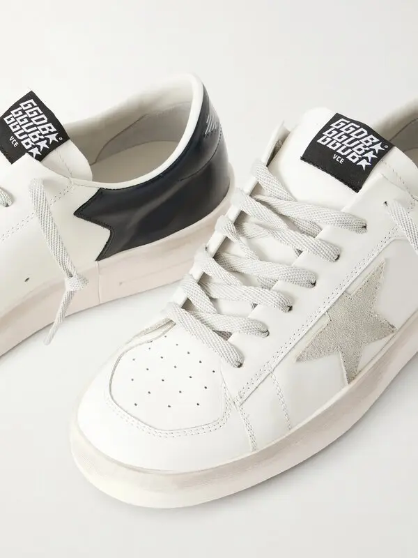 GOLDEN GOOSE Stardan Leather Sneakers - White