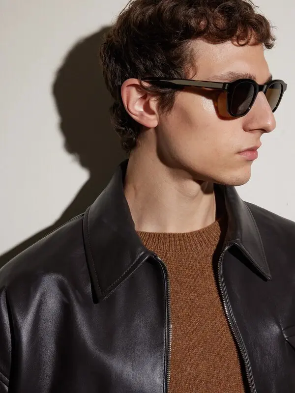 Saint Laurent Panthos Round-frame Sunglasses