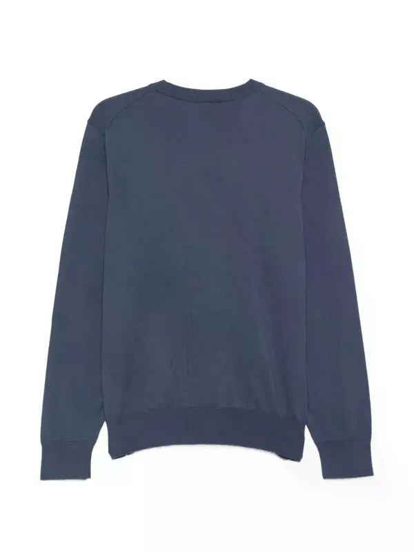 BOSS Crew-neck Long-sleeve Sweater With Logo Detail