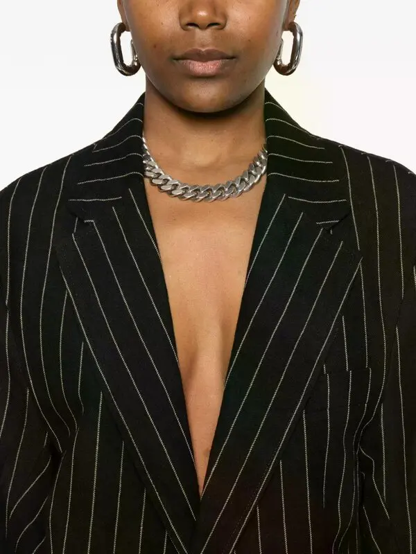 R13 Buttoned Pinstripe Blazer