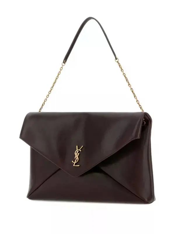 Saint Laurent Xxl Cassandre Chain Shoulder Bag - Brown