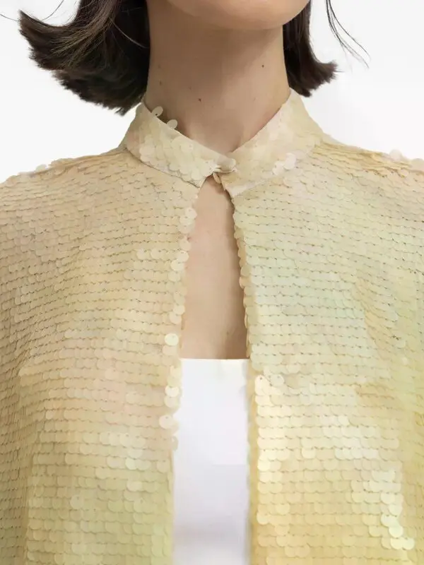 GEMY MAALOUF Sequined Open Kaftan