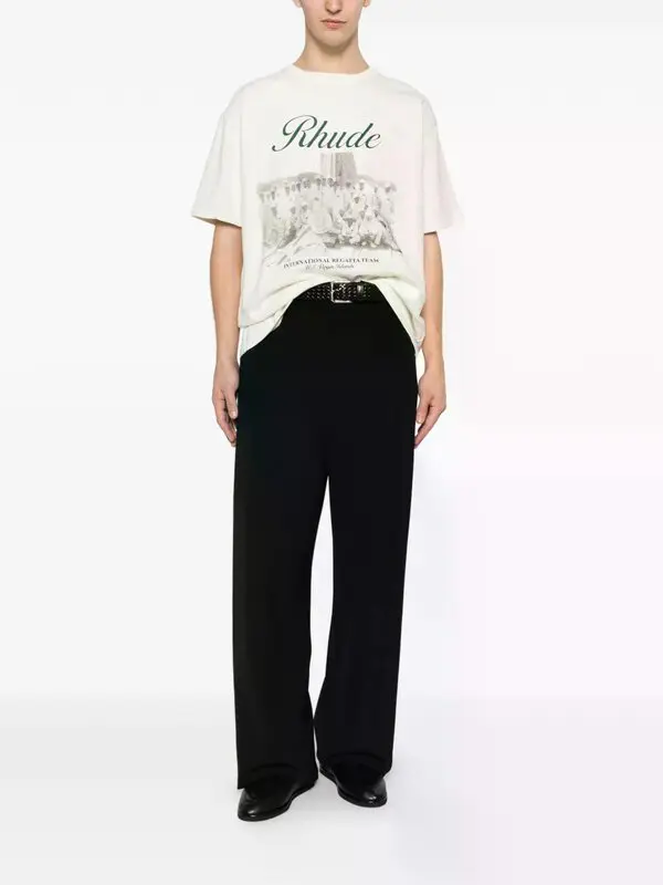 Rhude Script Graphic T-shirt - Neutrals
