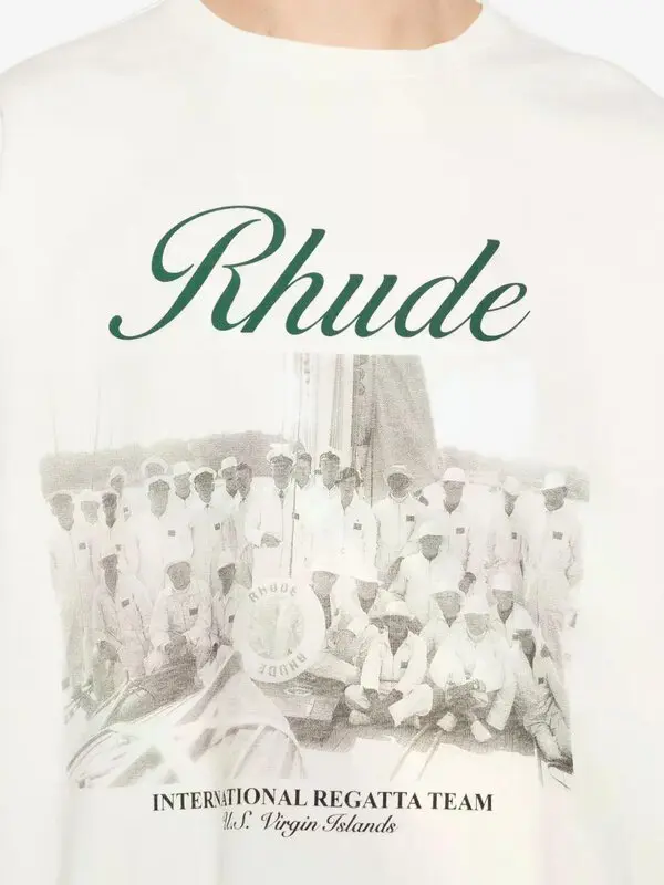 Rhude Script Graphic T-shirt - Neutrals