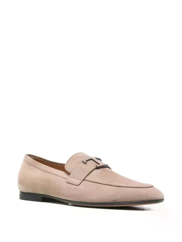 TOD'S Logo-plaque Loafers - Neutrals