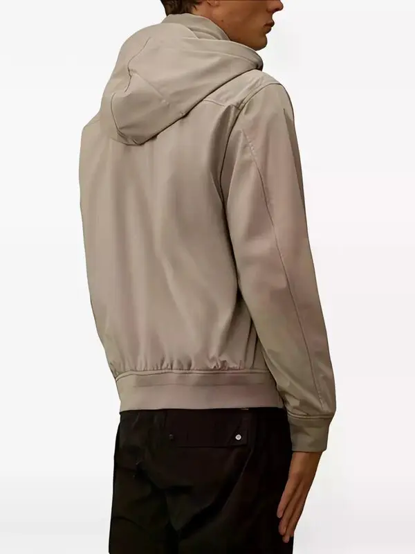 C.P. COMPANY Lens Detail Hooded Jacket - Neutrals