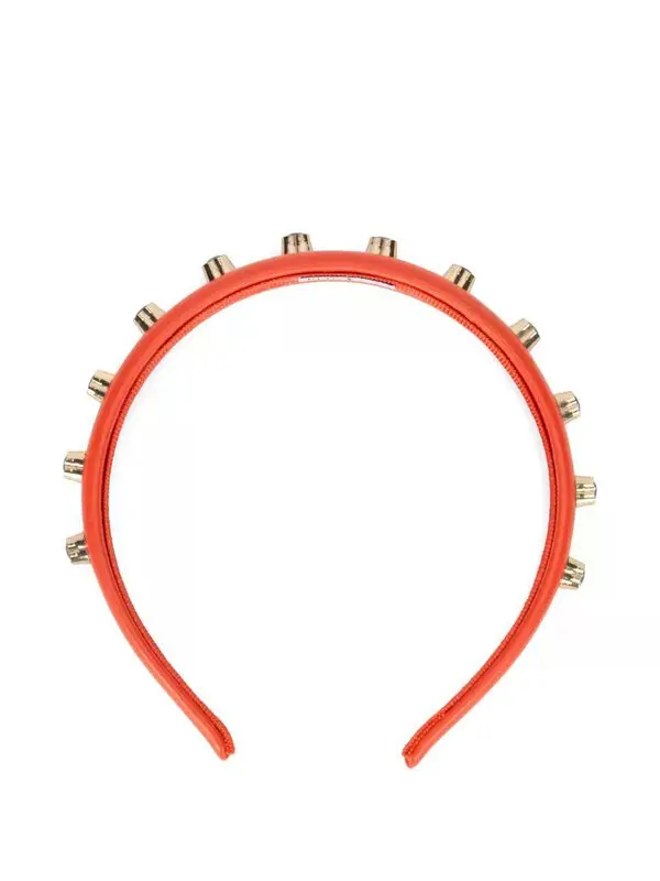 Red Valentino Studded Headband - Orange