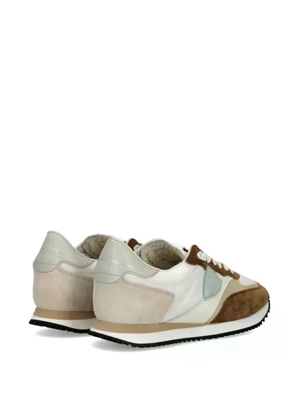 Philippe Model Blville Suede-panel Sneakers - White