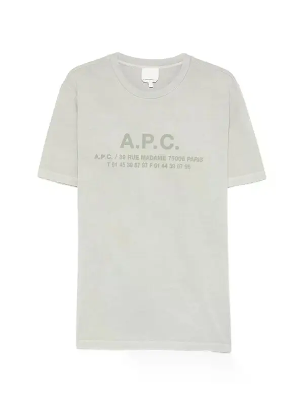 A.p.c. Logo-print T-shirt - Neutrals