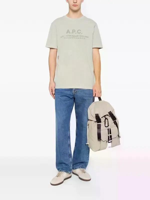 A.p.c. Logo-print T-shirt - Neutrals