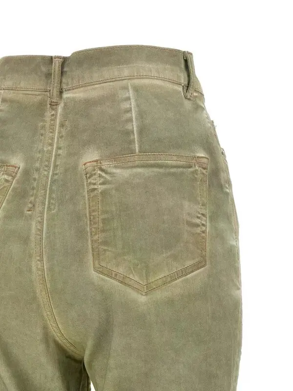 Rick Owens High-waisted Flared Jeans - Green
