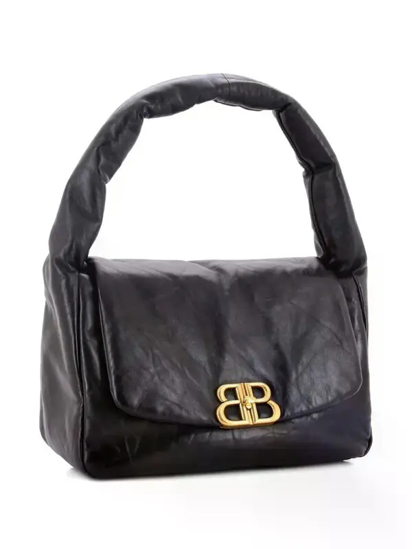 Balenciaga Monaco Large Padded Leather Shoulder Bag