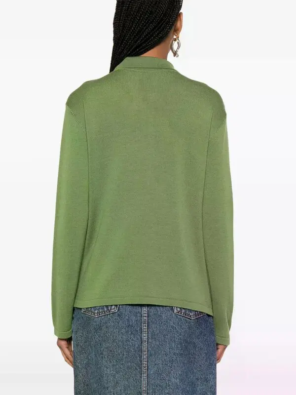NAMACHEKO Bird Feather Polo Top