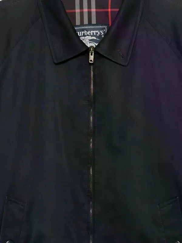 Burberry 1990s Collared Jacket - Blue