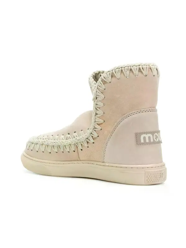 Mou Stitch Detail Ankle Boots