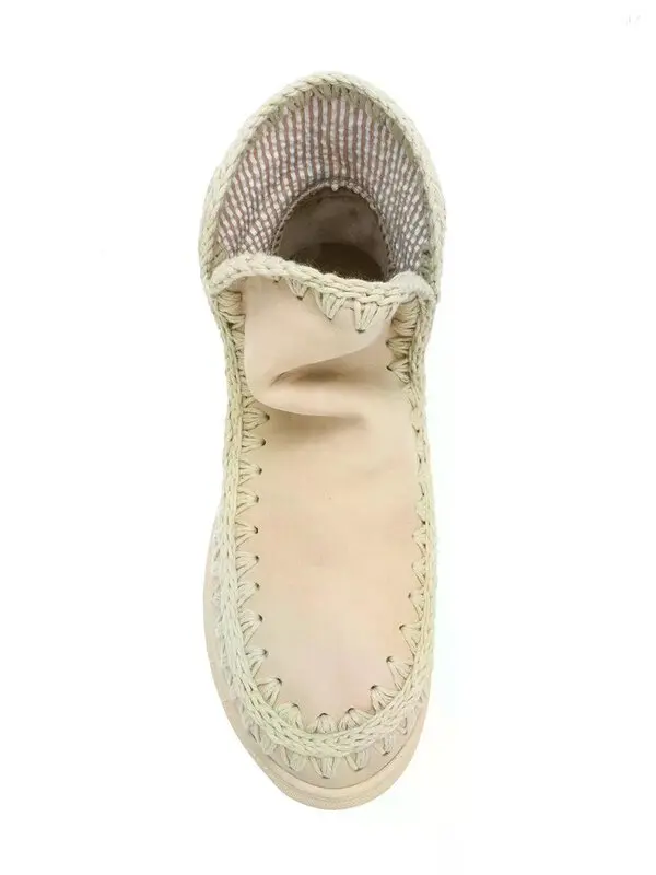 Mou Stitch Detail Ankle Boots