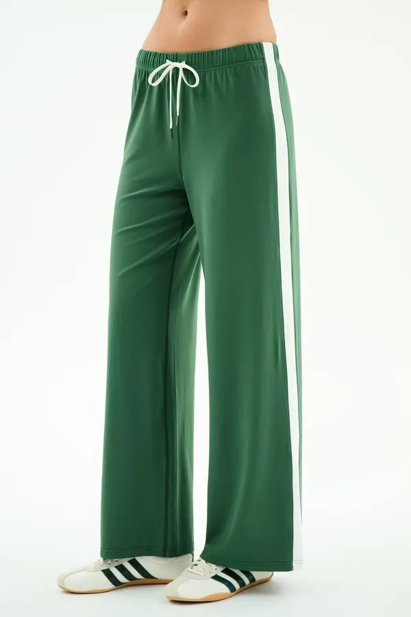 Splits59 Willow Airweight Wide Leg Pant - Arugula/white